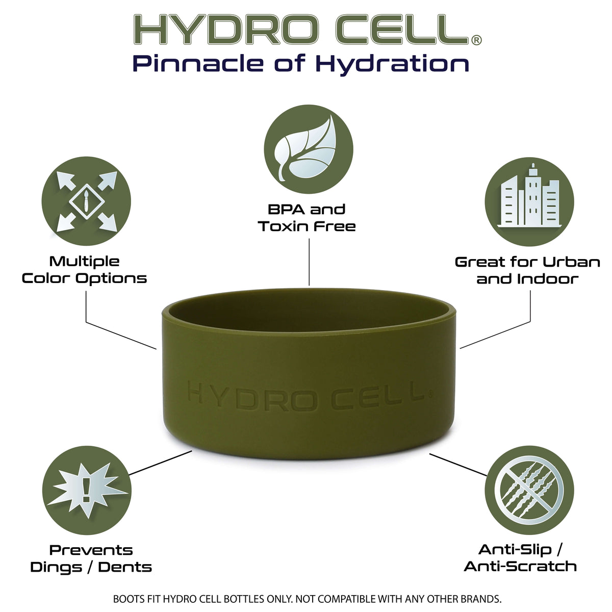 18oz Hydro Cell Silicone Protective Bottle Boot