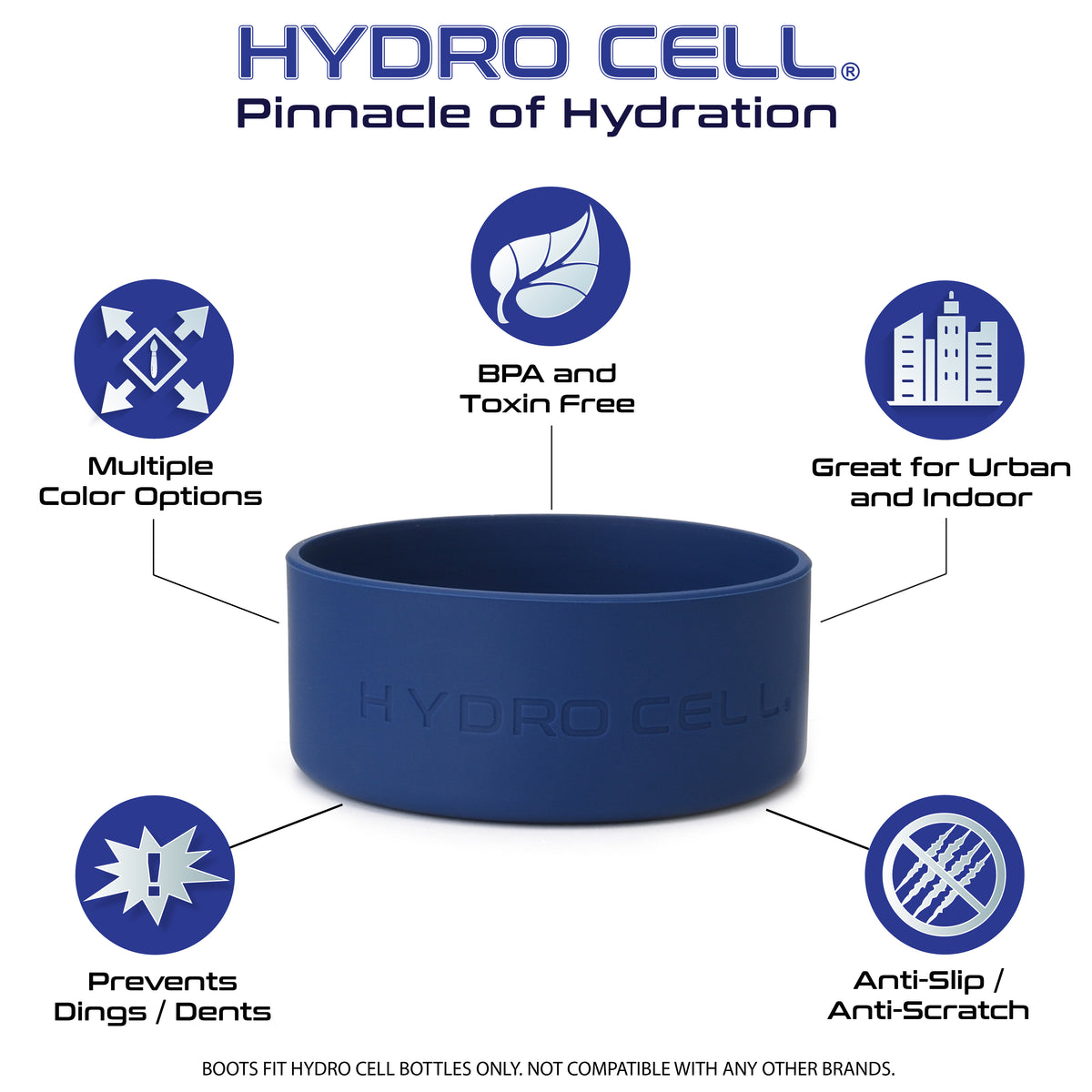 18oz Hydro Cell Silicone Protective Bottle Boot